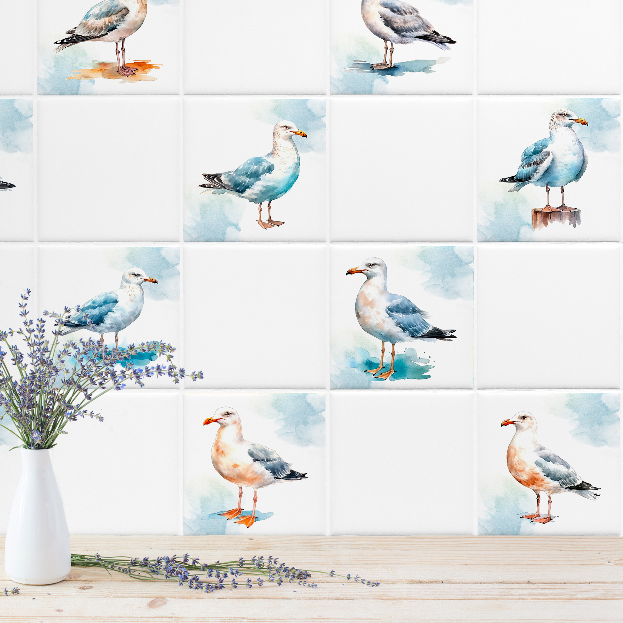 Fliesenaufkleber Möwe - Frische für dein Zuhause