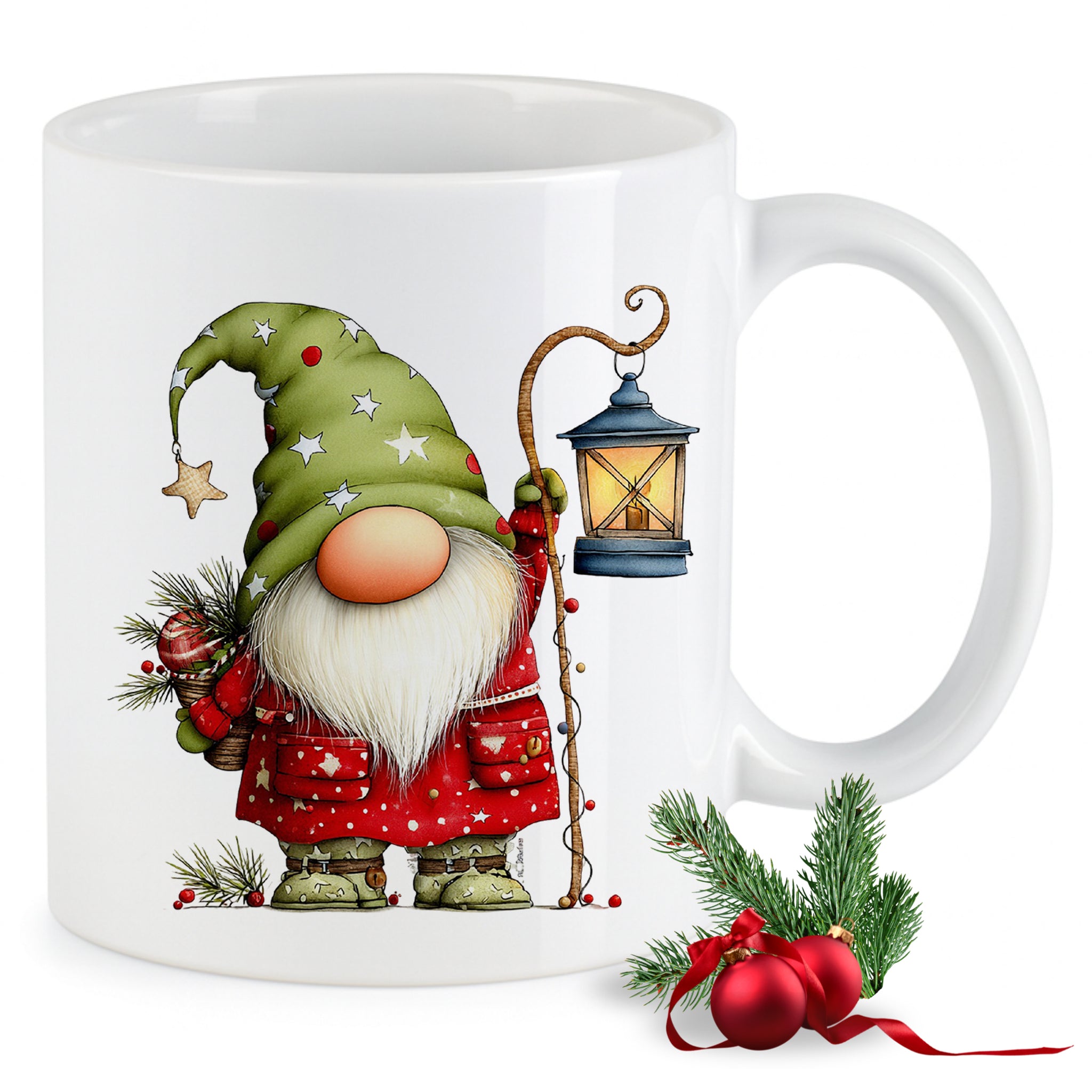 Weihnachtstasse mit Gnom - Gemütliche Adventszeit